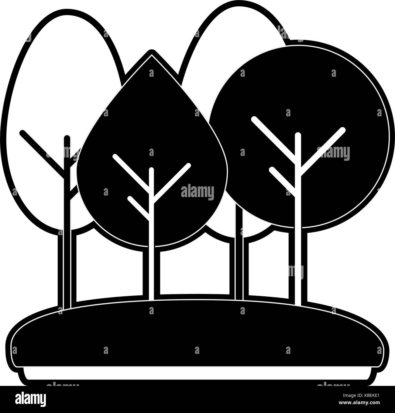 forest trees icon image Stock Vector Image & Art - Alamy