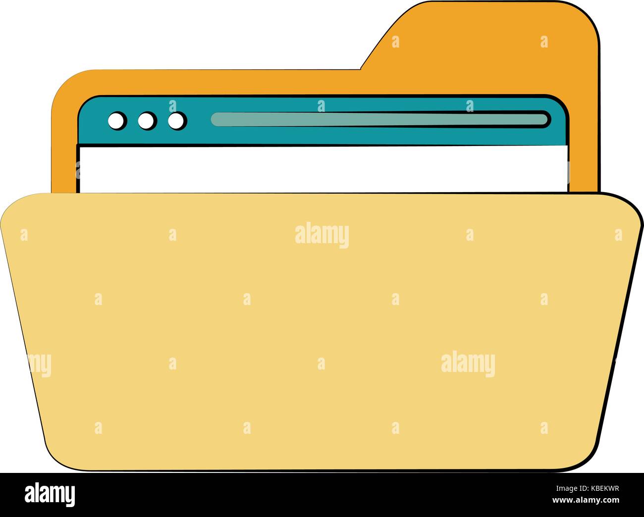 file folder icon image Stock Vector Image & Art - Alamy