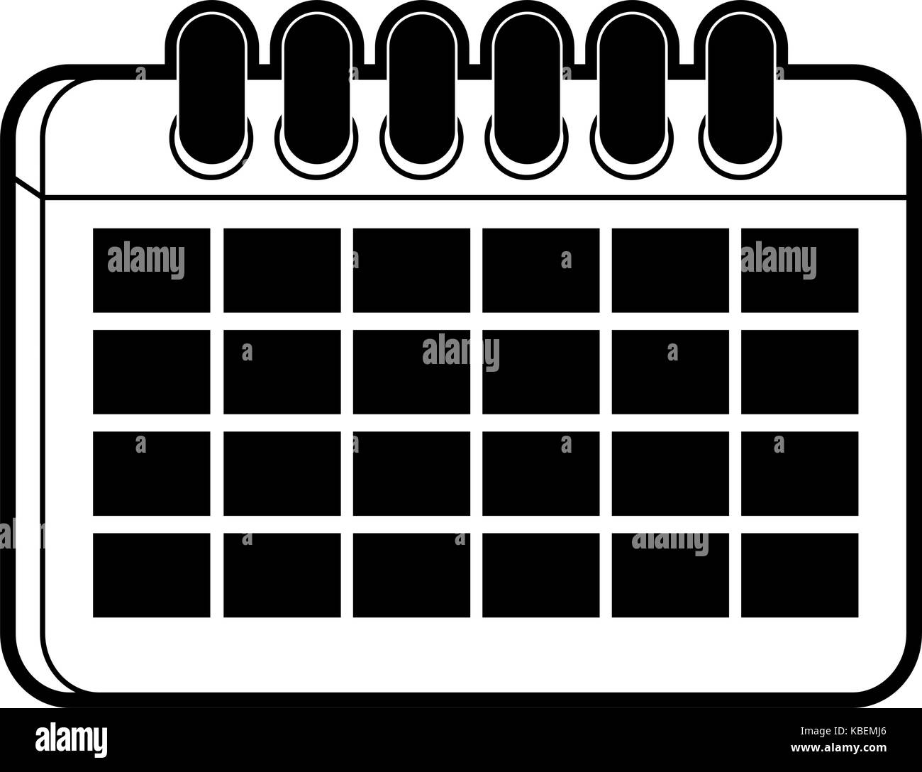 calendar with blank dates icon image Stock Vector Image & Art - Alamy