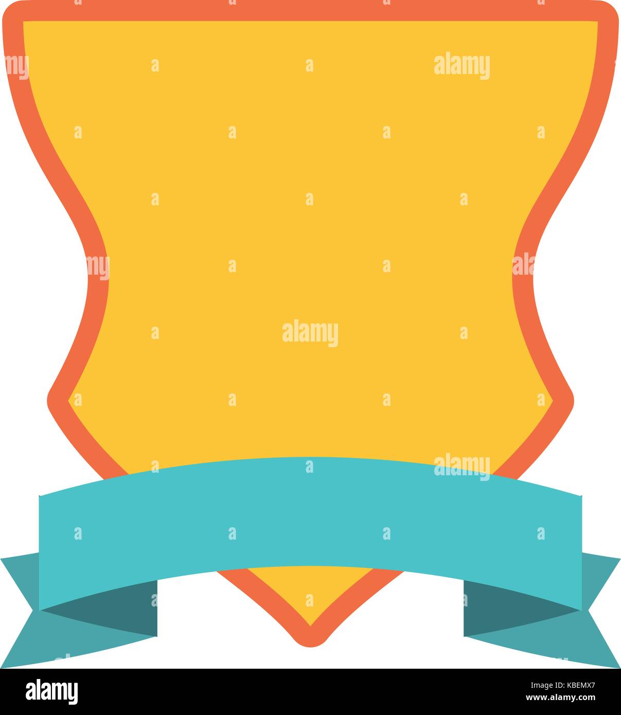 emblem with ribbon icon image Stock Vector Image & Art - Alamy