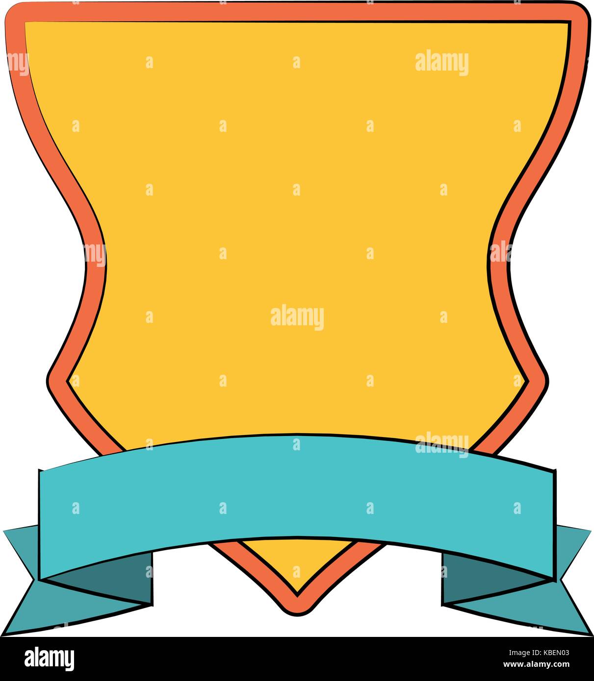 emblem with ribbon icon image Stock Vector Image & Art - Alamy