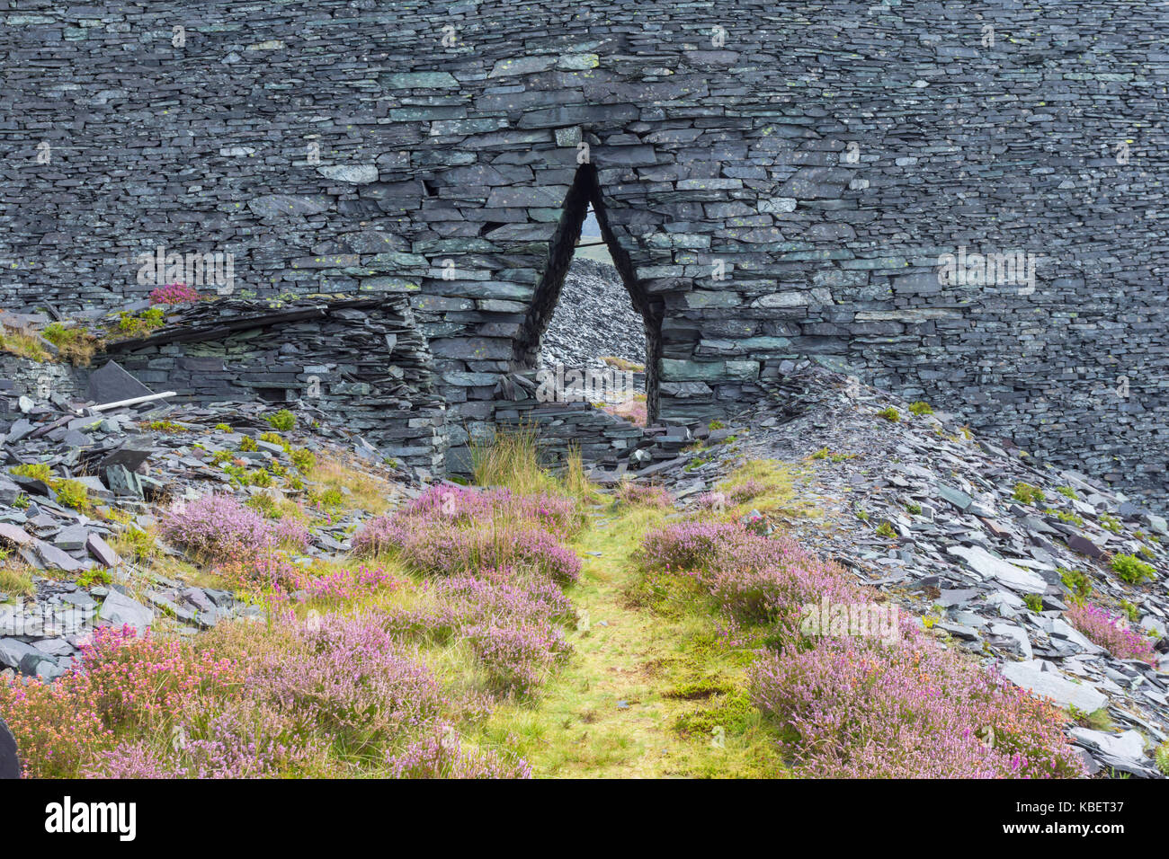 View of the Dinorwic slate quarry, North Wales UK Stock Photo - Alamy