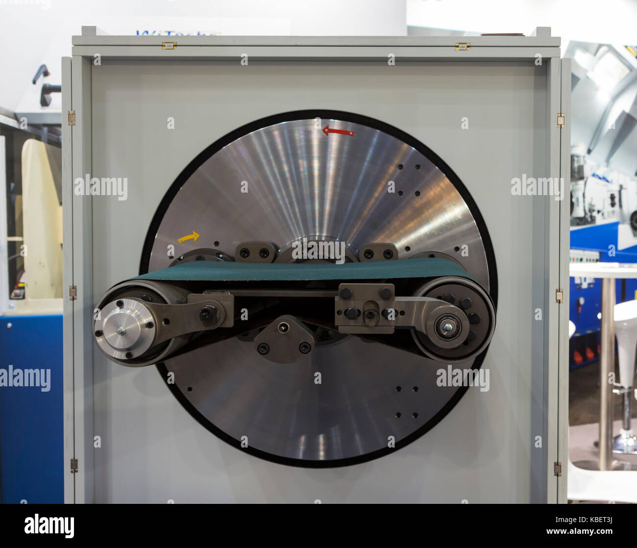 Wire processing machine for wire lapping ; close up Stock Photo - Alamy