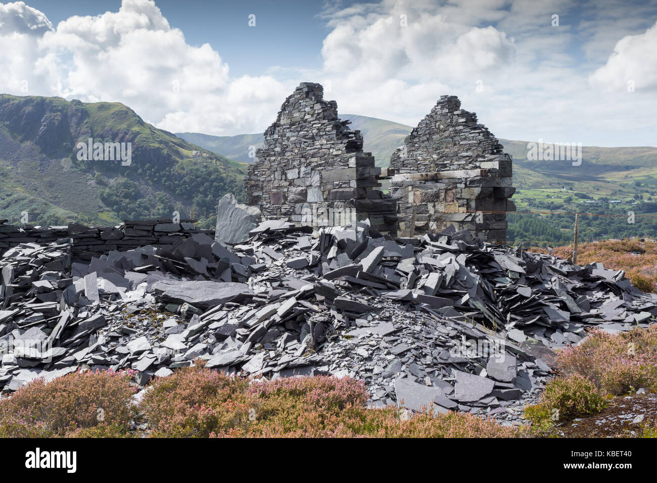 View of the Dinorwic slate quarry, North Wales UK Stock Photo - Alamy