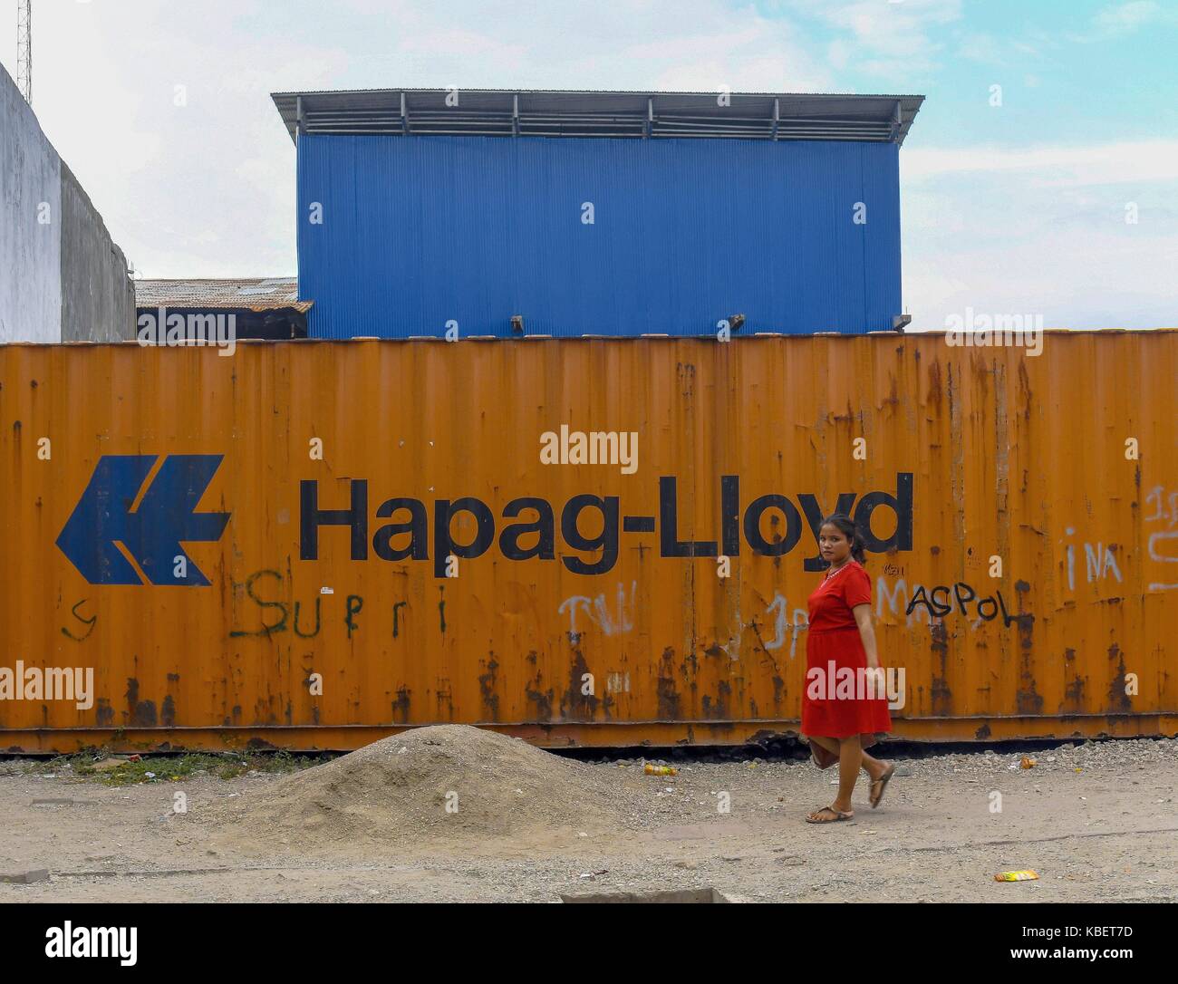 Container harbour in Dili, Timor-Leste,Dec. 27, 2016. | usage worldwide ...