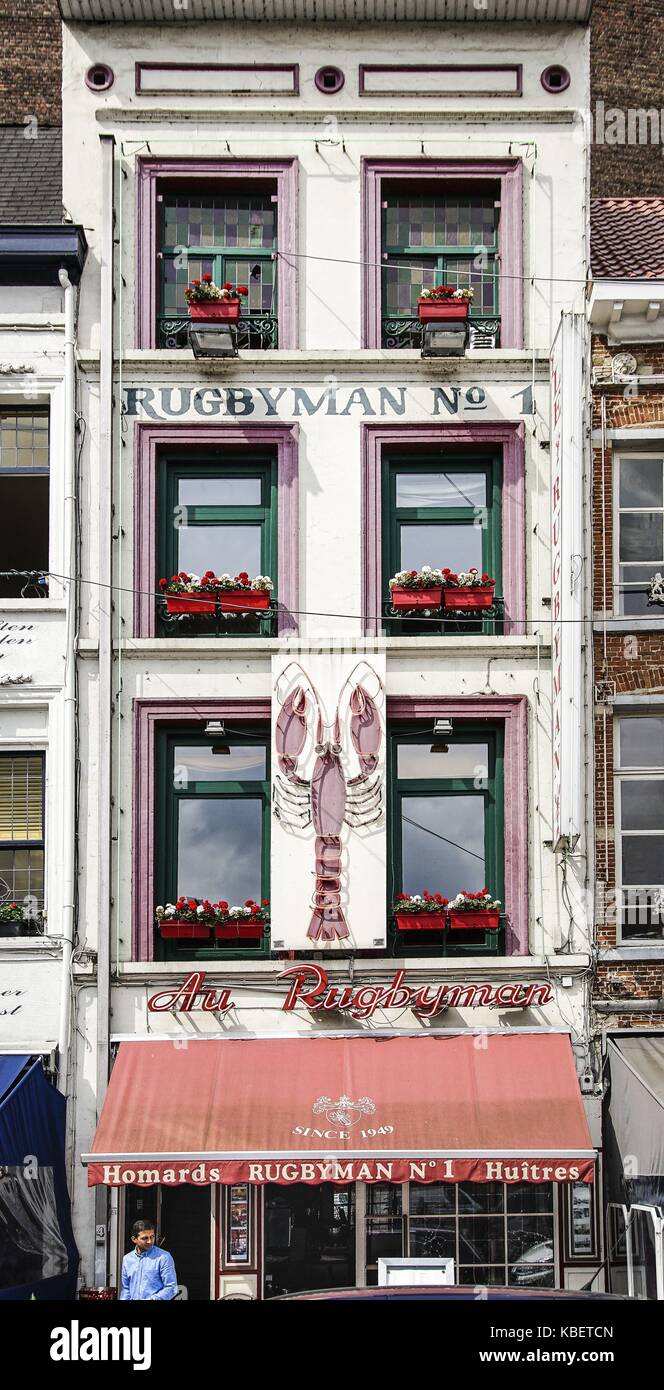 The popular fish restaurant "Rugbyman Nr. 1" near Quai aux Brique in ...