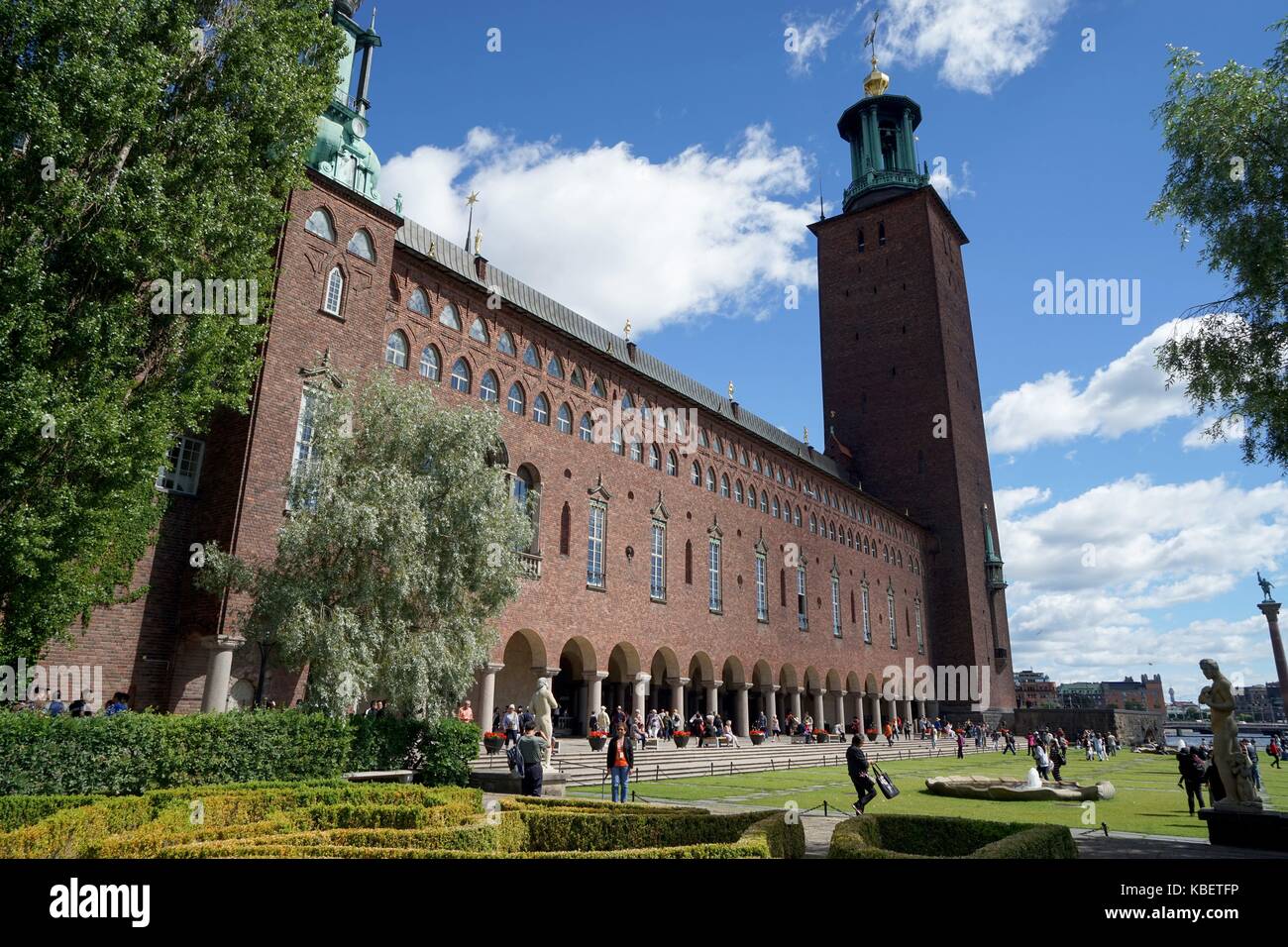Sweden: Stockholm City Hall, seen from the south. Photo from 13. July ...