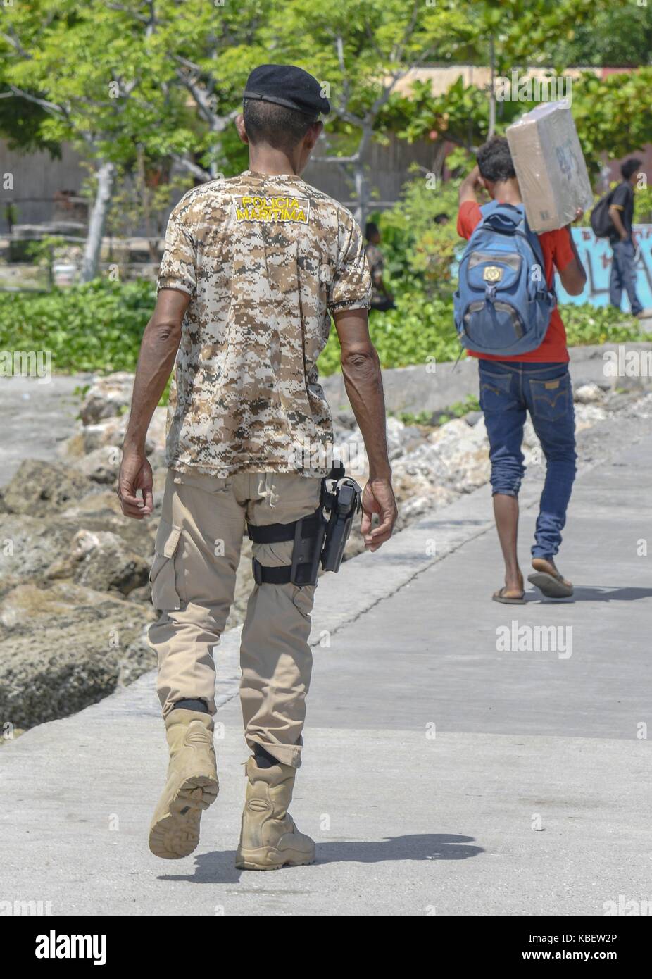Police officer, Atauro (Timor Leste), Dec. 29, 2016. | usage worldwide ...