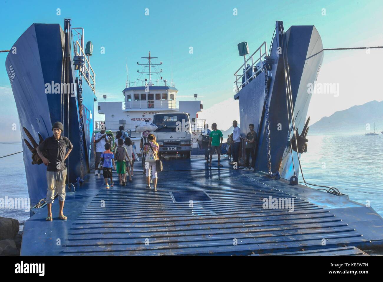 ferry arriving in Atauro, Timor-Leste, Dec. 28, 2016 | usage worldwide ...
