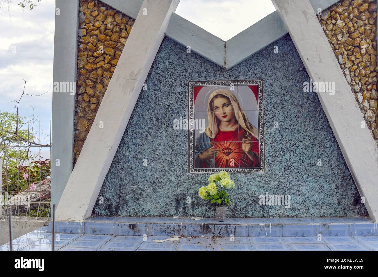 Catholic church , Liquica, Timor-Leste, Dec. 25, 2016. | usage ...