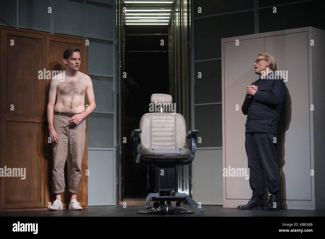 Actors Alexander Finkenwirth (l), Andreas Seifert, in a scene from ...