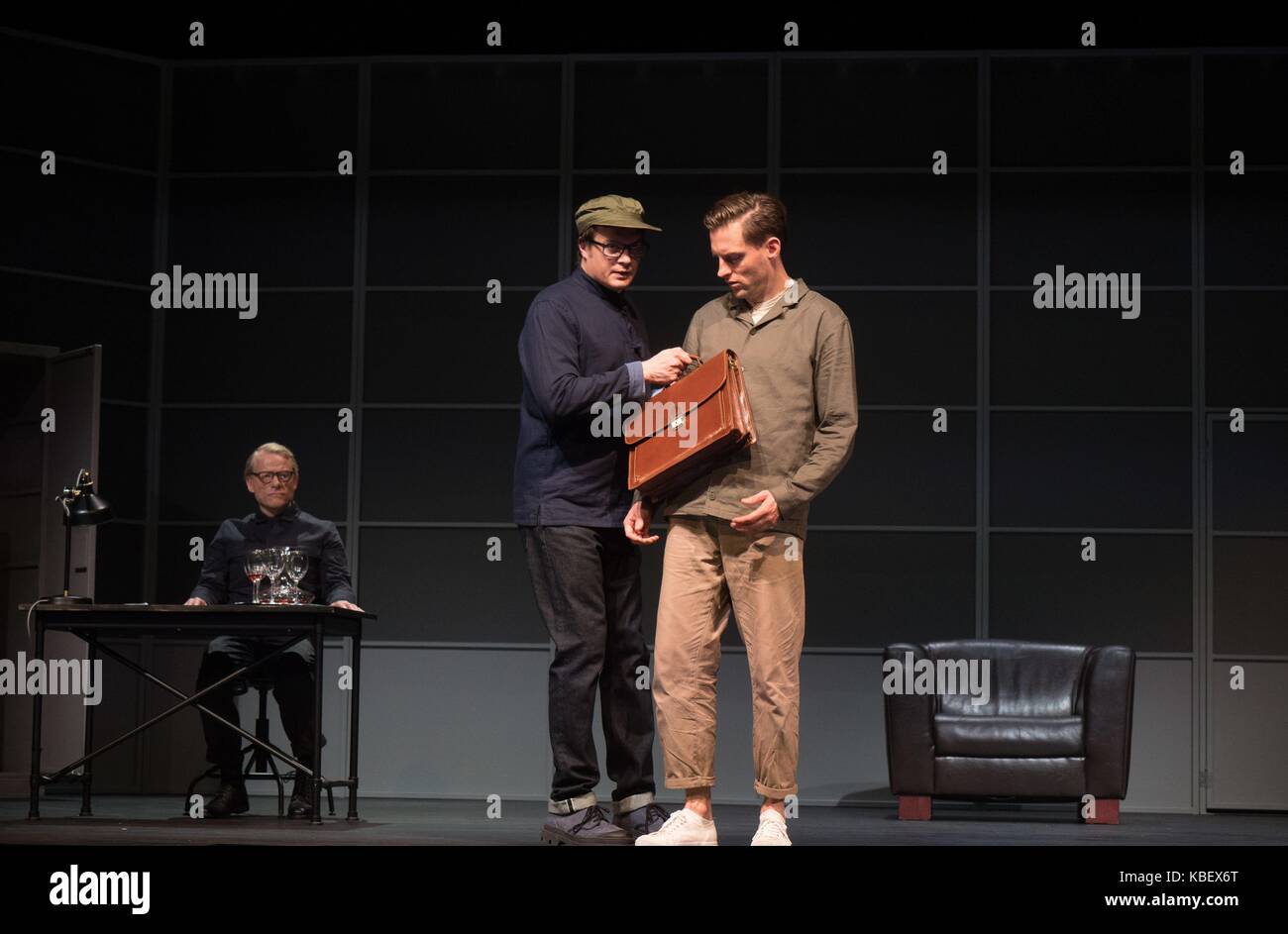 Actors Andreas Seifert (l) Alexander Finkenwirth (l), in a scene from ...