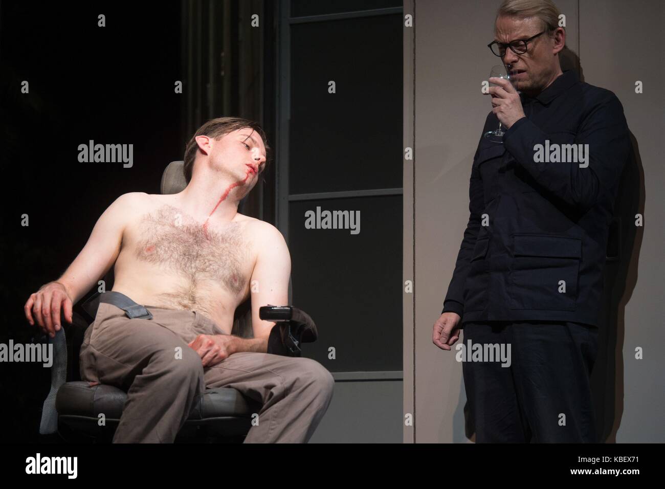 Actors Alexander Finkenwirth (l), Andreas Seifert, in a scene from ...