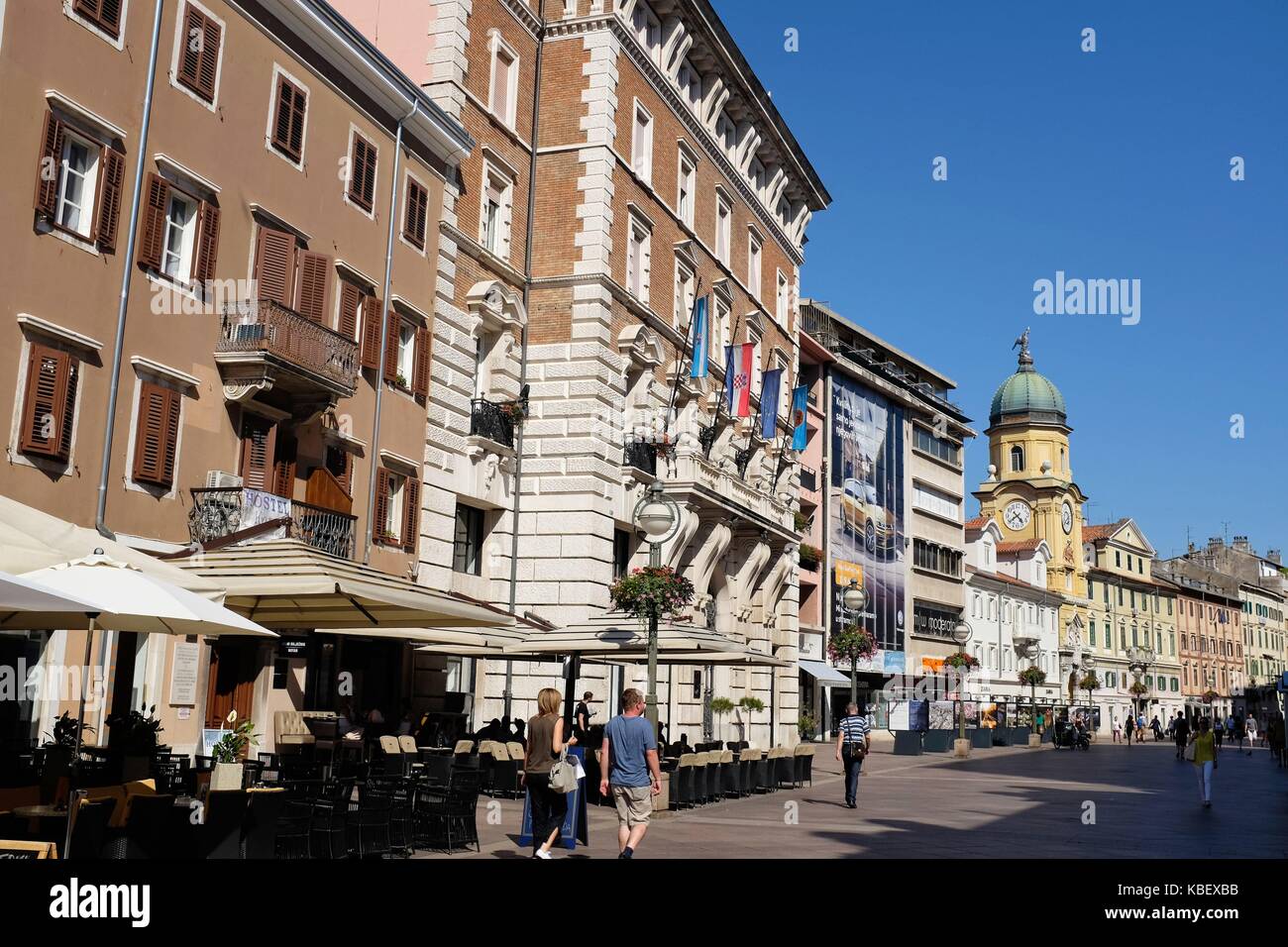 the famous Korzo road in the city center of Rijeka | usage worldwide ...