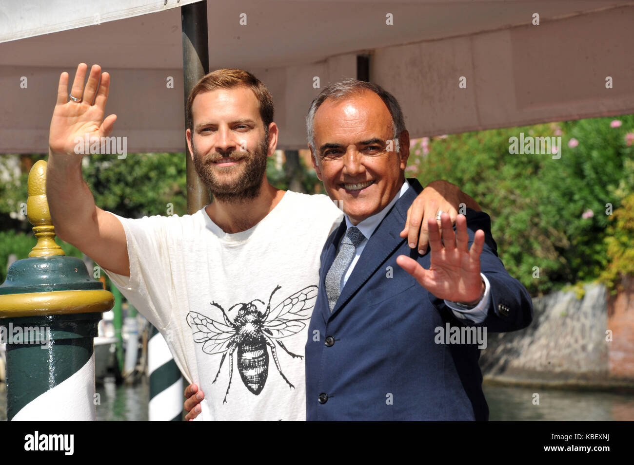 Arrivals at the pier at the Hotel Excelsior on the Lido in Venice ...