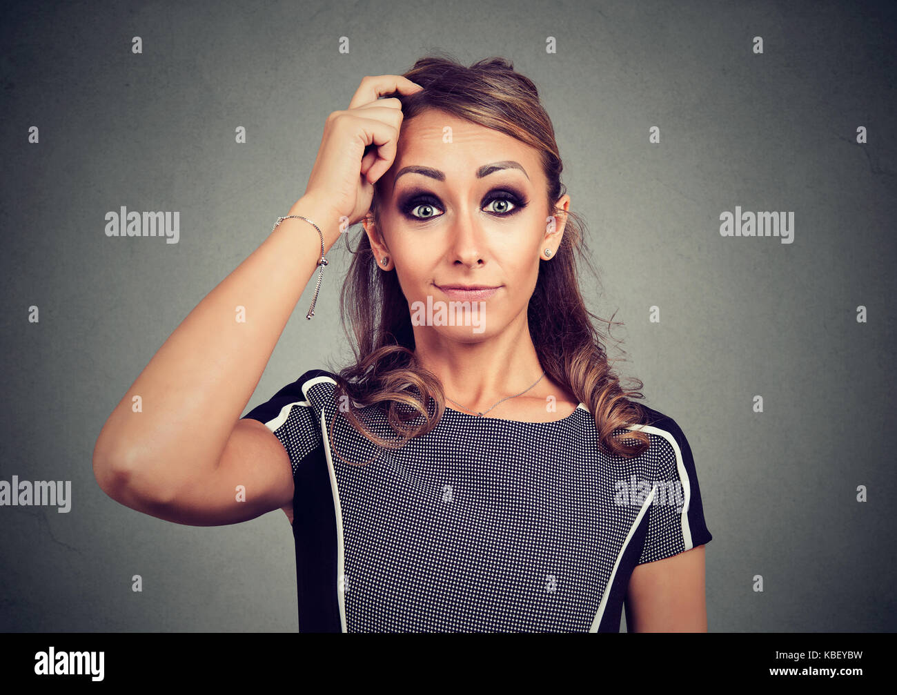 Confused woman funny hi-res stock photography and images - Alamy