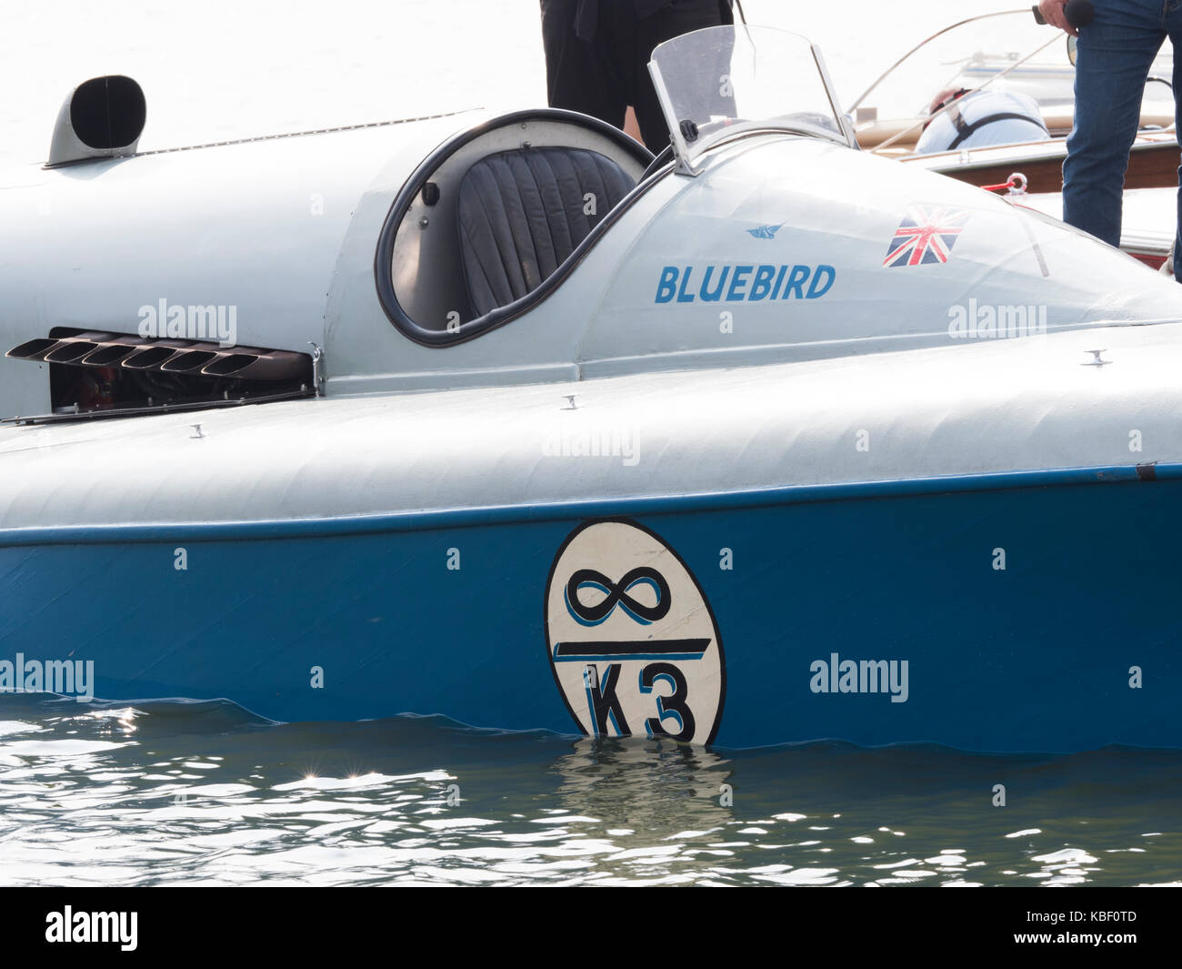 Bluebird K3 speed test - 23rd September 2017 - Bewl Water Stock Photo ...