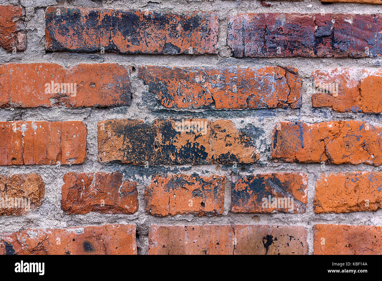 Texture of brick wall of garage Stock Photo - Alamy