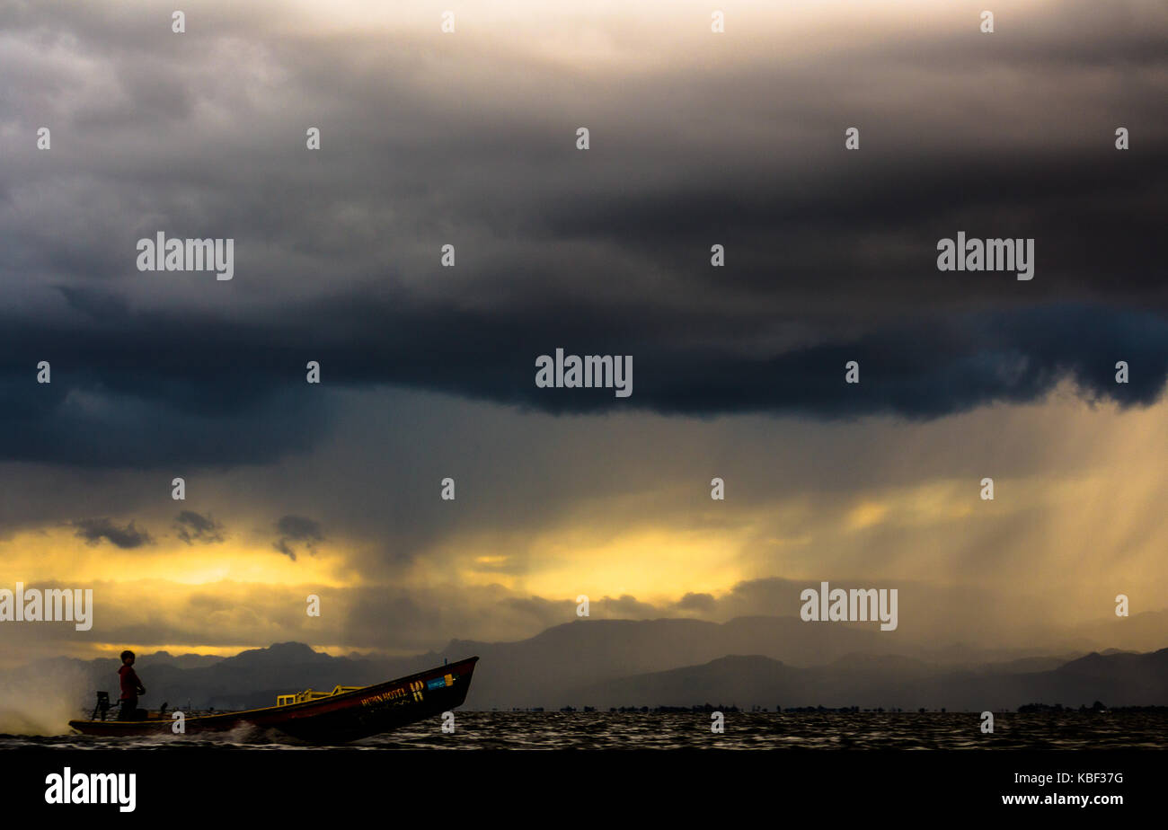 braving the storm Stock Photo - Alamy