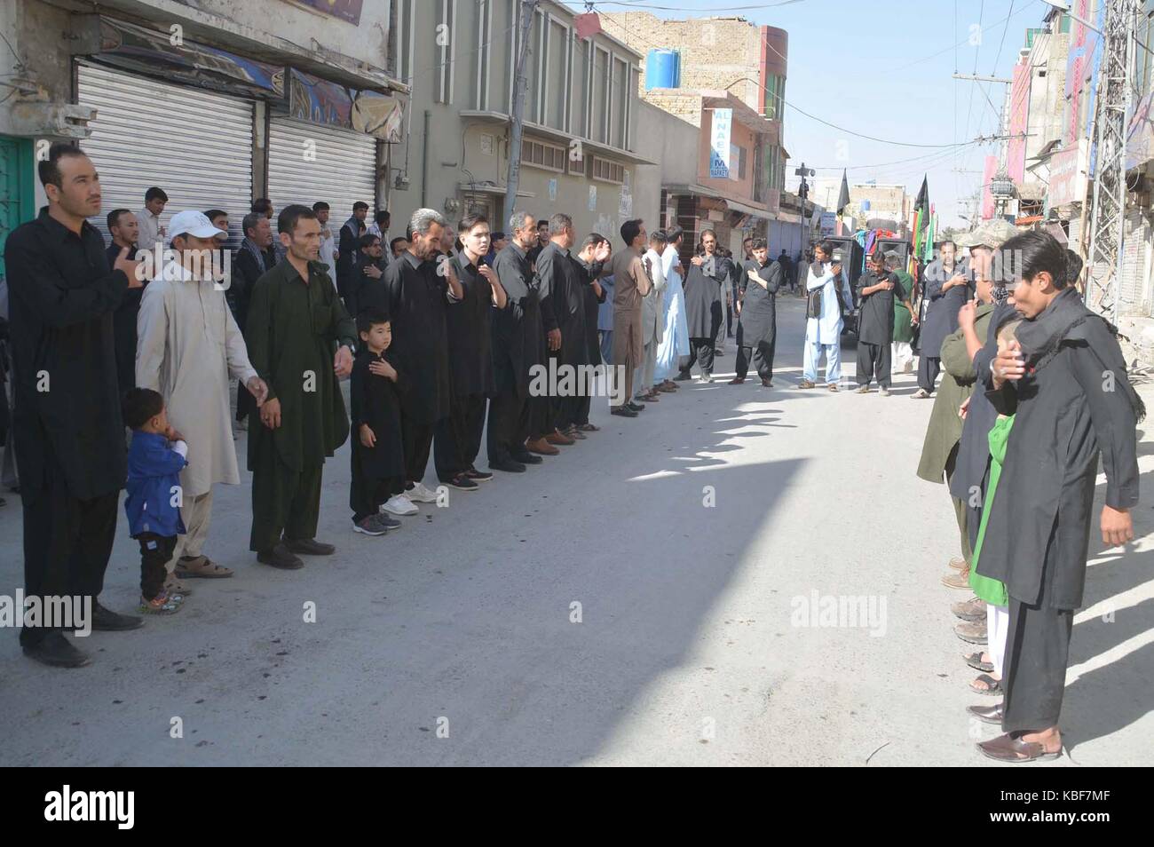 The mourning procession in connection of 7th Muharram-ul-Haram is ...