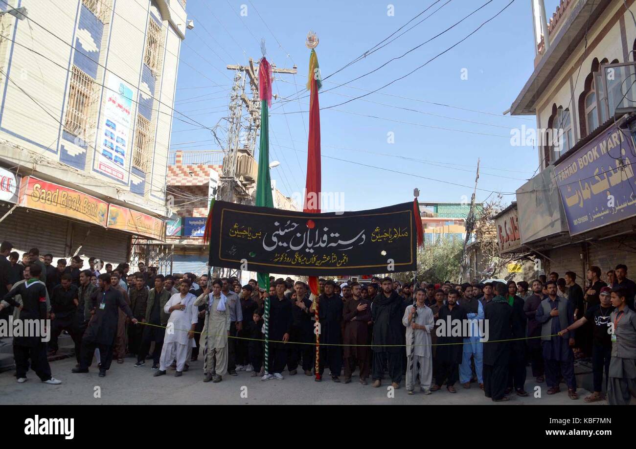 The mourning procession in connection of 7th Muharram-ul-Haram is ...