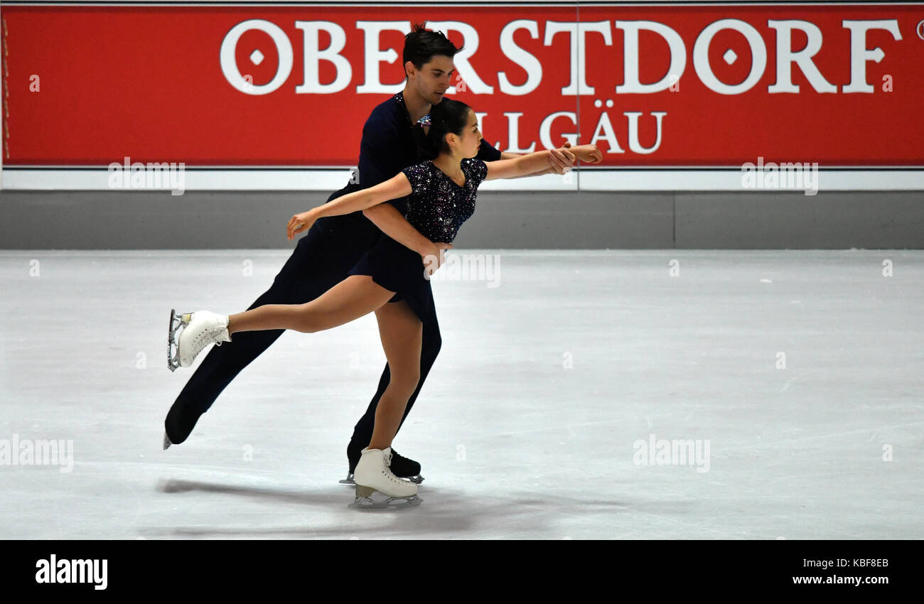 Oberstdorf, Germany. 29th Sep, 2017. Sumire Suto and Francis Boudreau ...