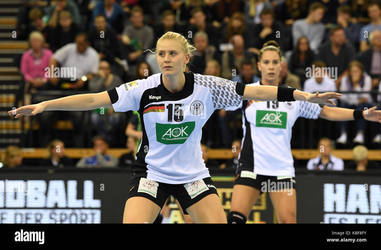 Germany's Kim Naidzinavicius in action during the women's European ...