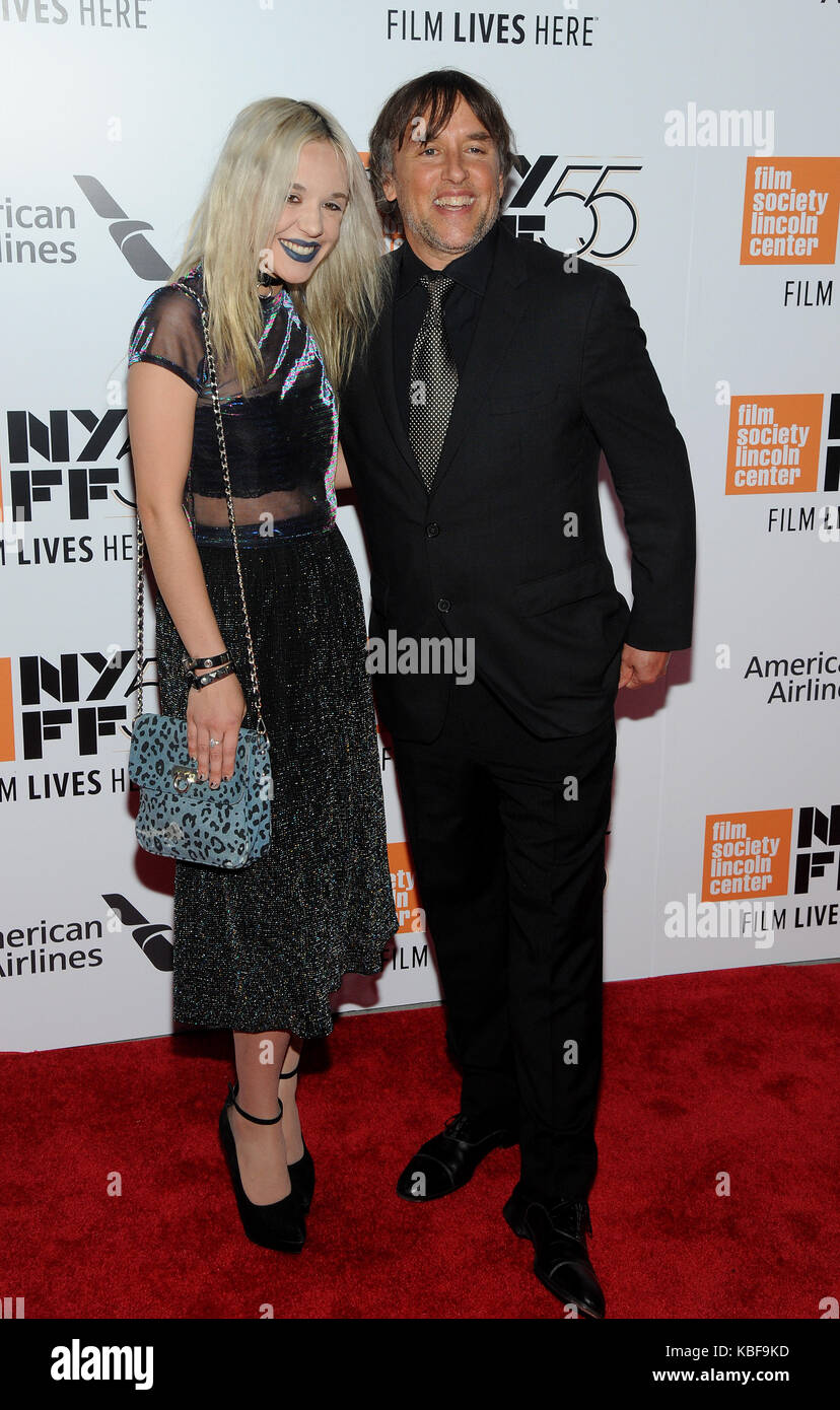New York, NY, USA. 28th Sep, 2017. Lorelei Linklater, Richard Linklater ...