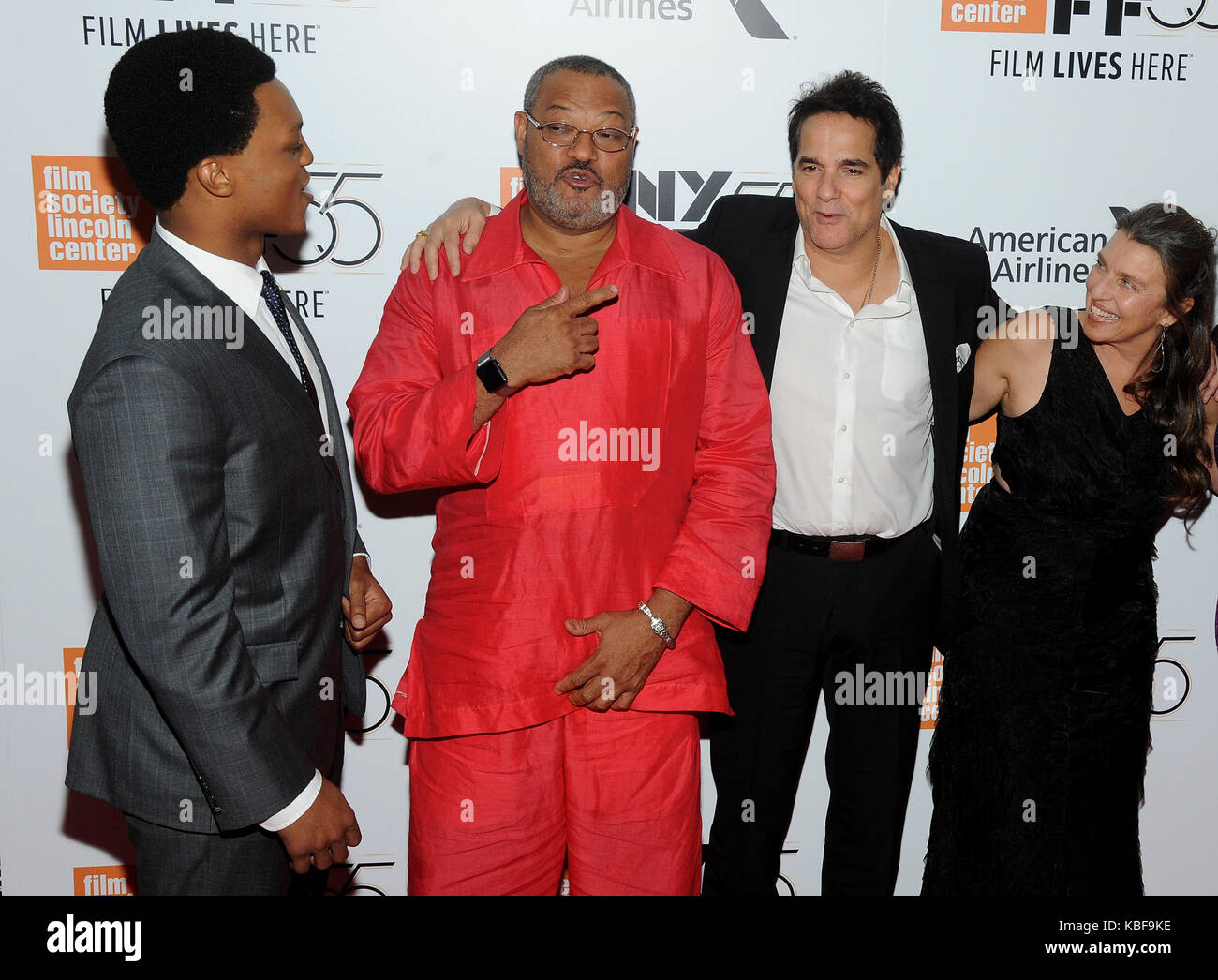 New York, NY, USA. 28th Sep, 2017. Quinton Johnson, Laurence Fishburne ...