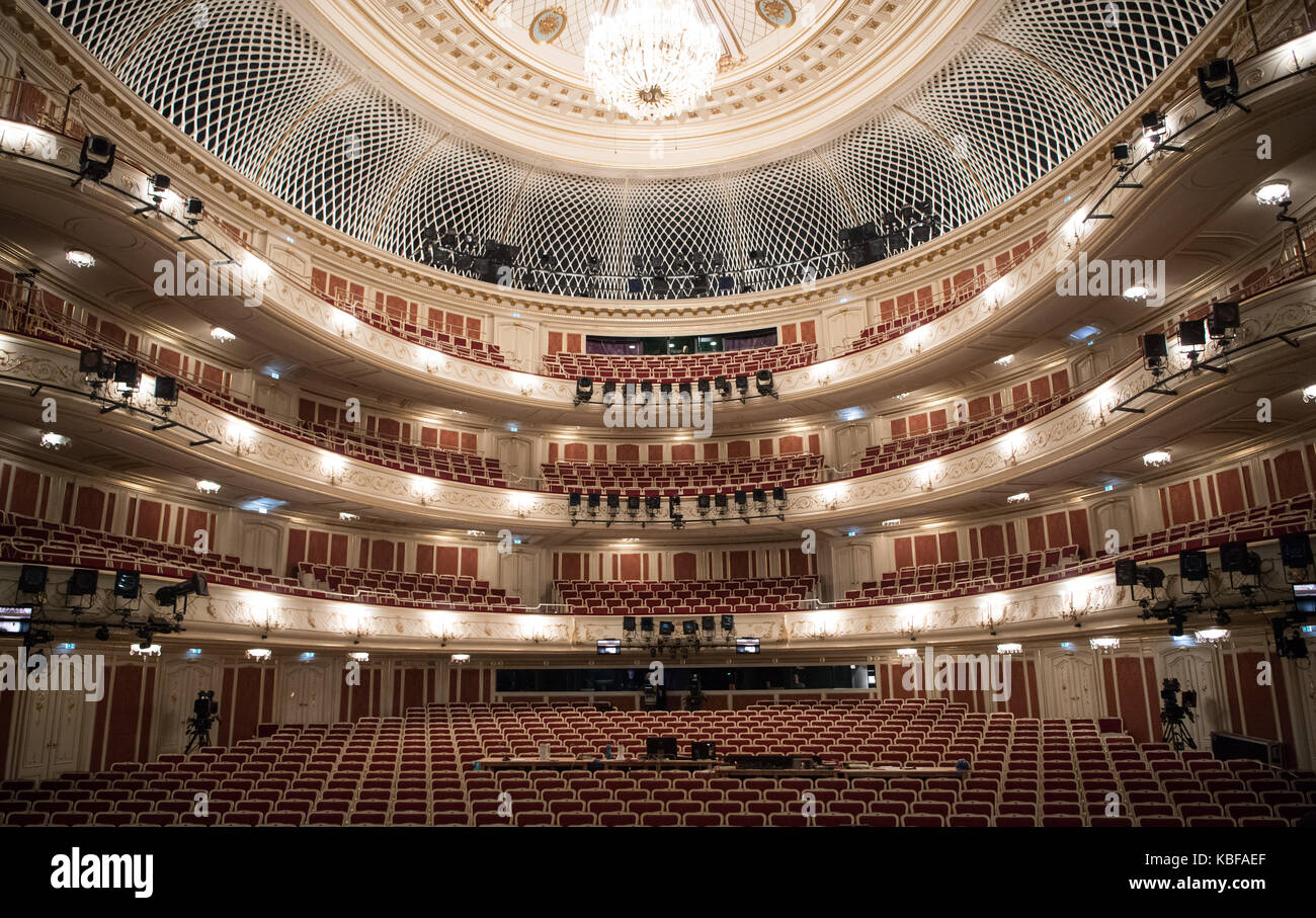 Berlin, Germany. 29th Sep, 2017. A view of main concert hall of the ...