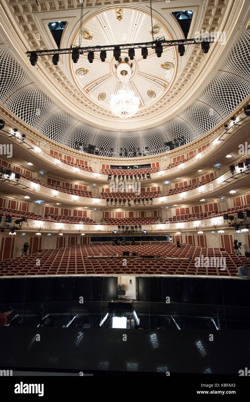 A view of main concert hall of the newly renovated Staatsoper opera ...