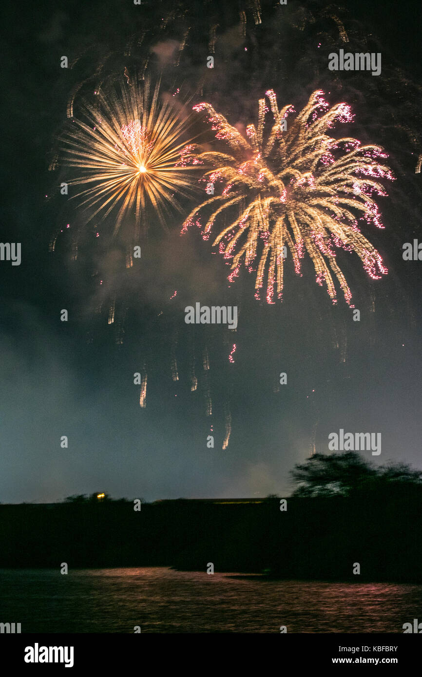 Musical Fireworks display, Southport. Merseyside. September 2017 ...