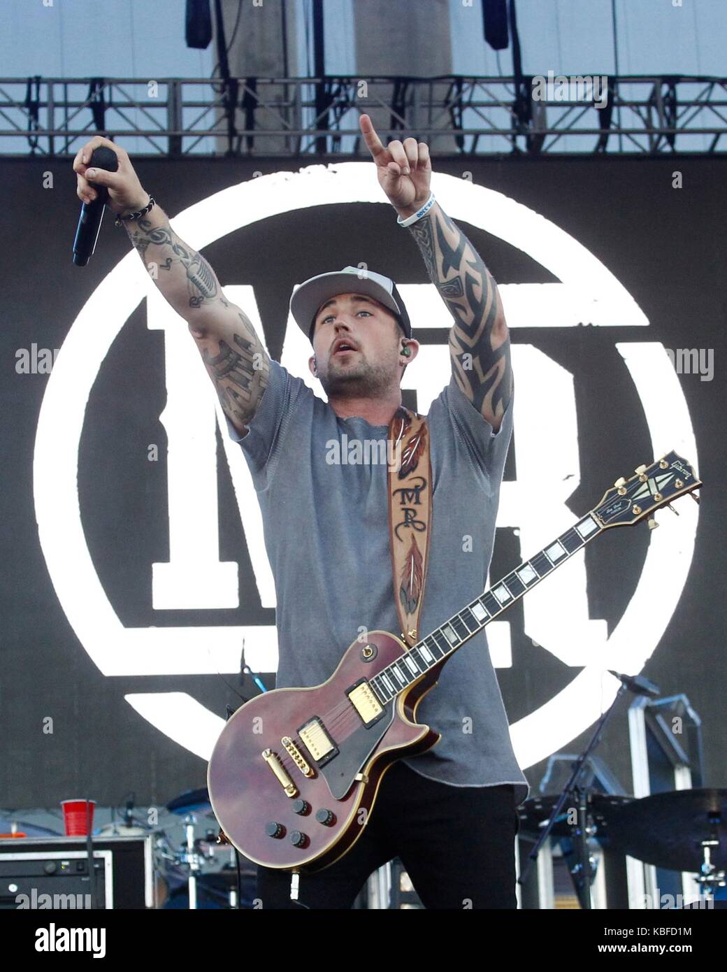 Las Vegas, NV, USA. 29th Sep, 2017. Michael Ray on stage for Route 91 ...
