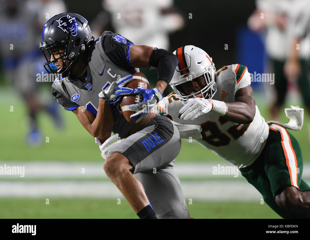 Durham, North Carolina, USA. 29th Sep, 2017. Bryon Fields Jr. left, of ...