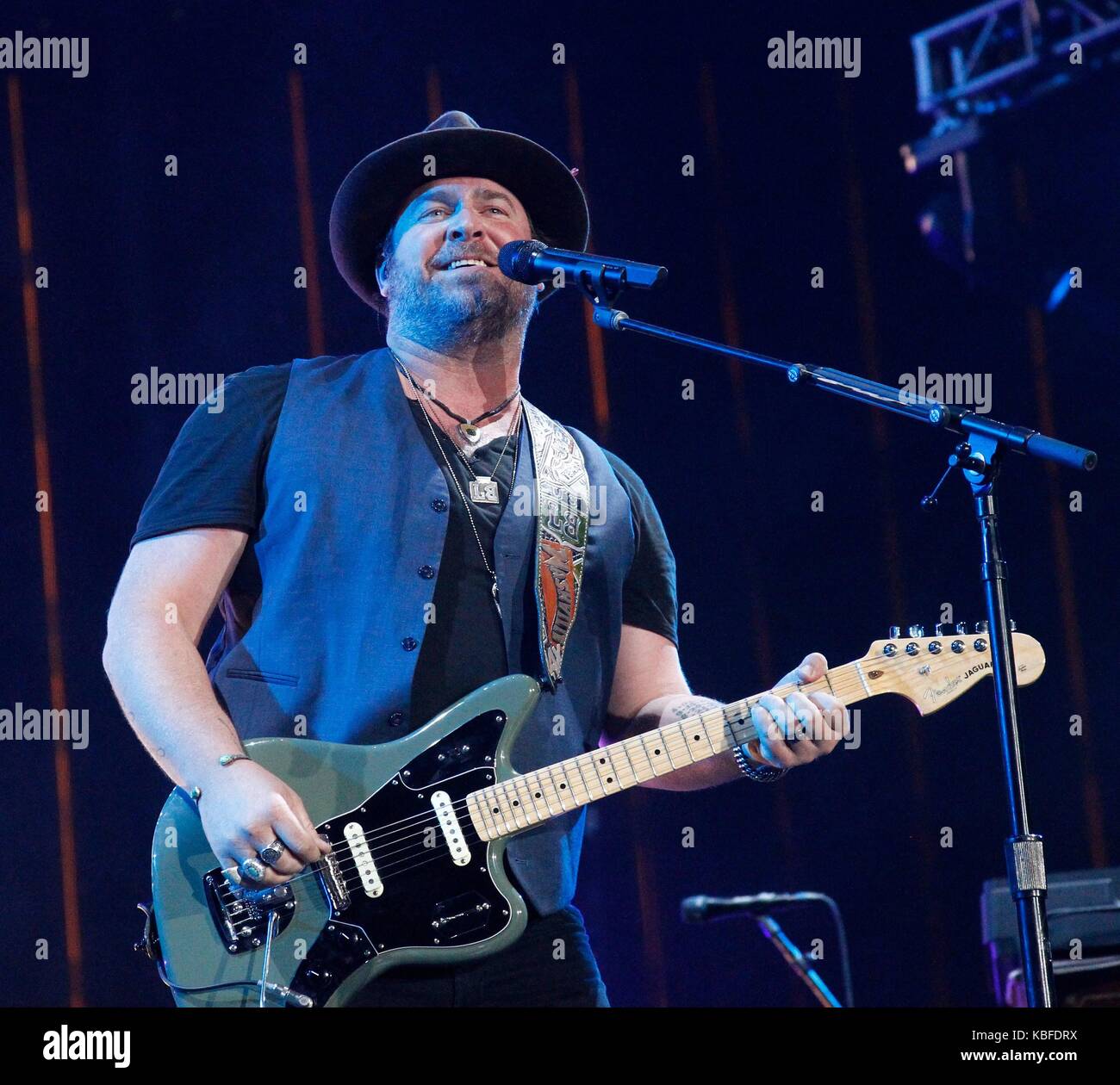 Las Vegas, NV, USA. 29th Sep, 2017. Lee Brice on stage for Route 91 ...