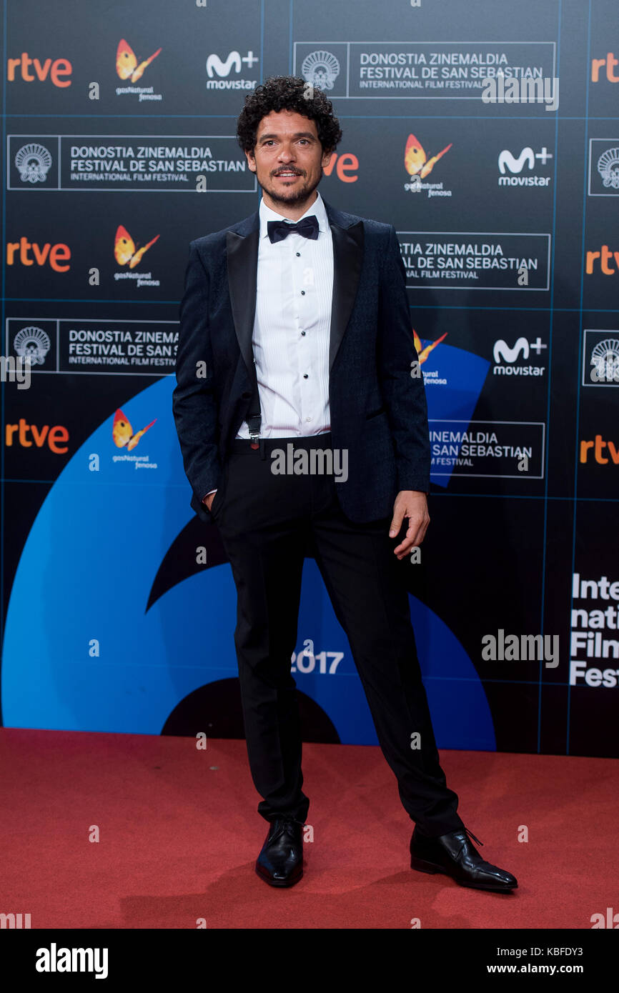 San Sebastian, Spain. 29th Sep, 2017. Actor Pablo Molinero at the red ...
