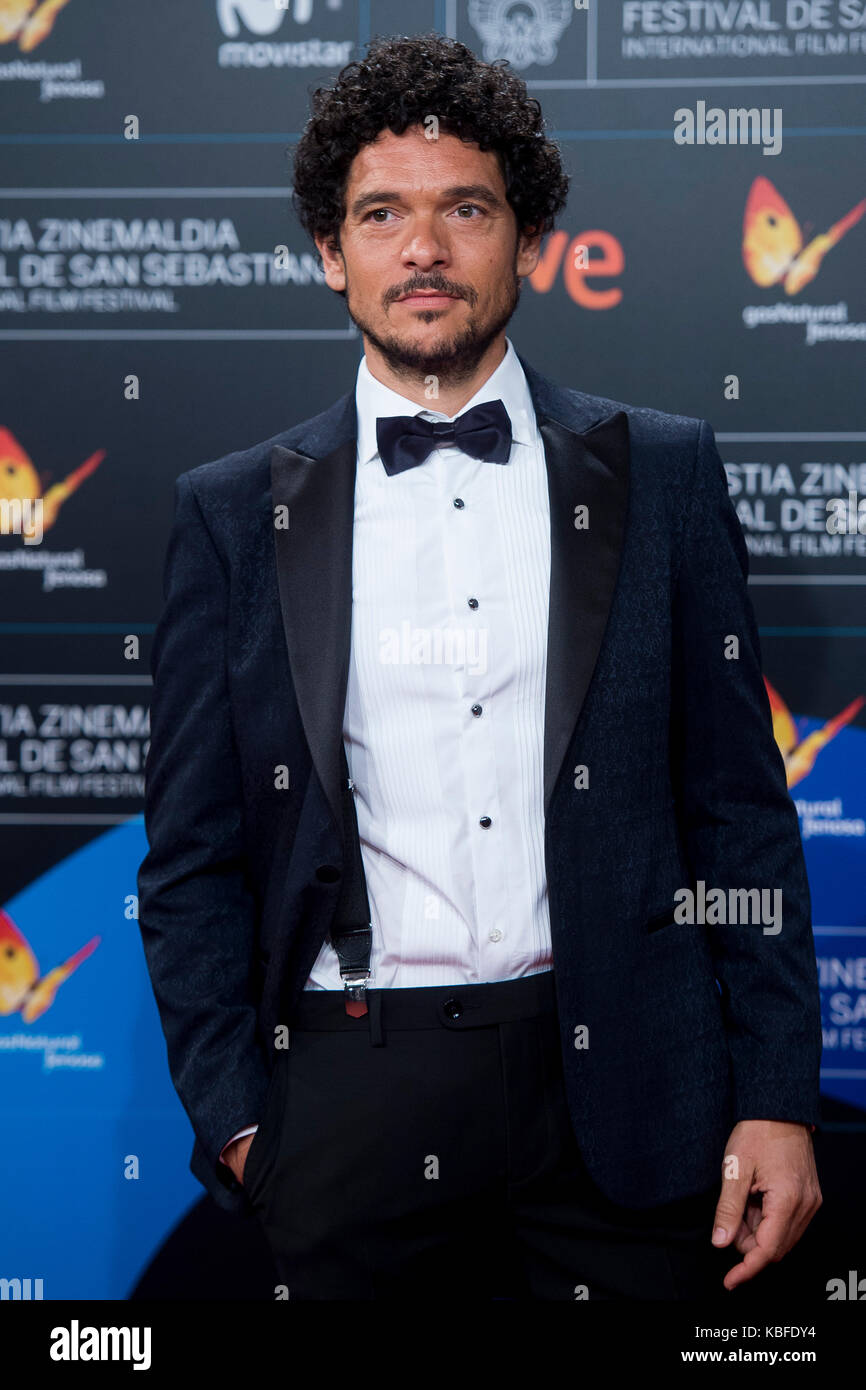 San Sebastian, Spain. 29th Sep, 2017. Actor Pablo Molinero at the red ...