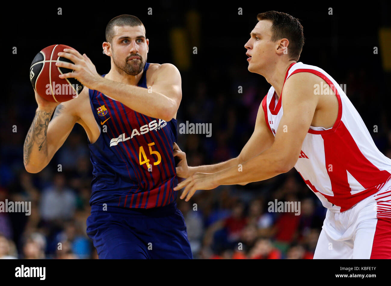 Barcelona, Espana. 29th Sep, 2017. Adrien Moerman during La Liga Endesa ...