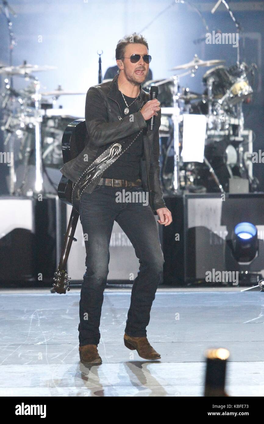 Las Vegas, NV, USA. 29th Sep, 2017. Eric Church on stage for Route 91 ...