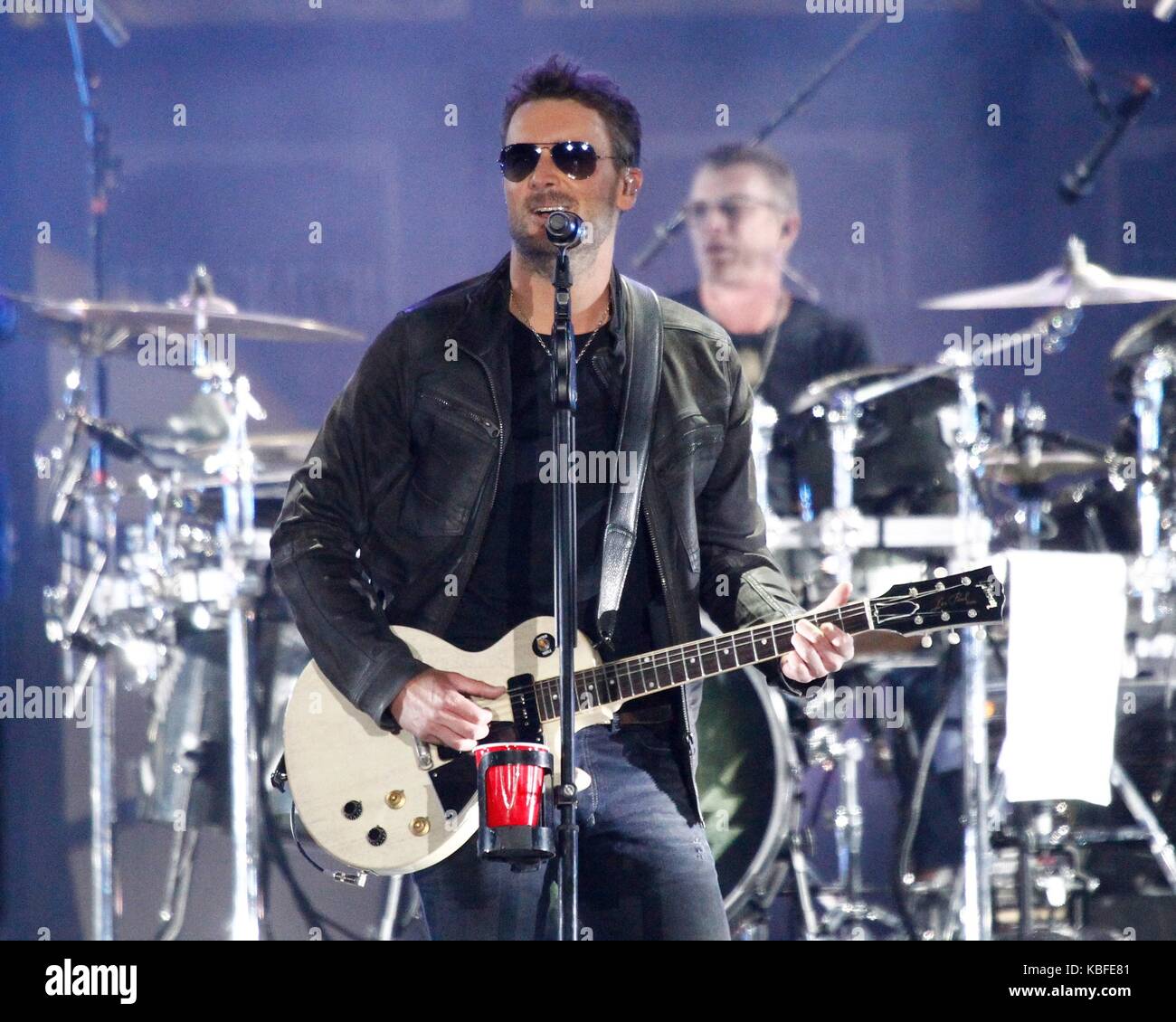 Las Vegas, NV, USA. 29th Sep, 2017. Eric Church on stage for Route 91 ...