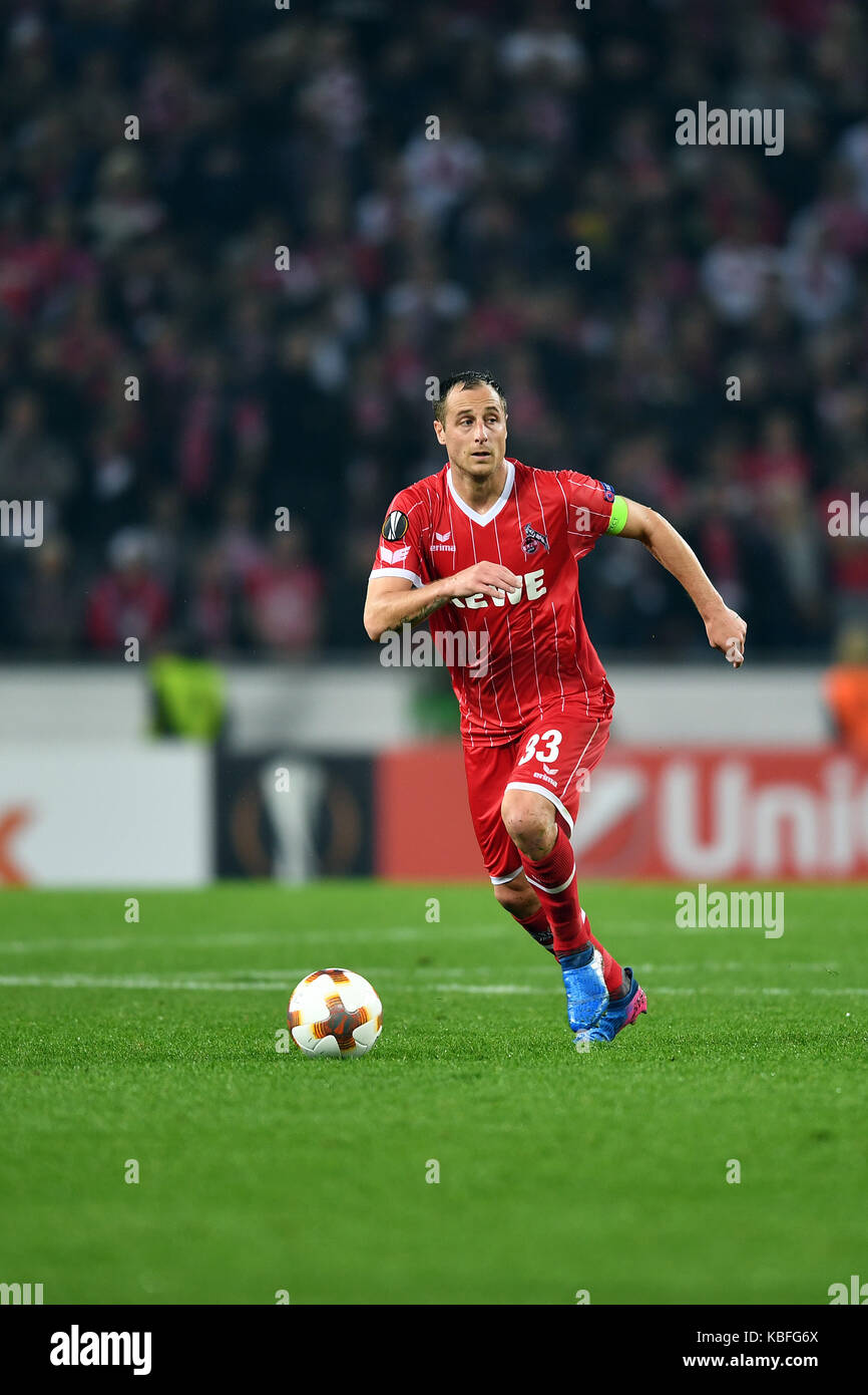 Cologne, Germany. 28th Sep, 2017. Cologne's Matthias Lehmann plays the ...