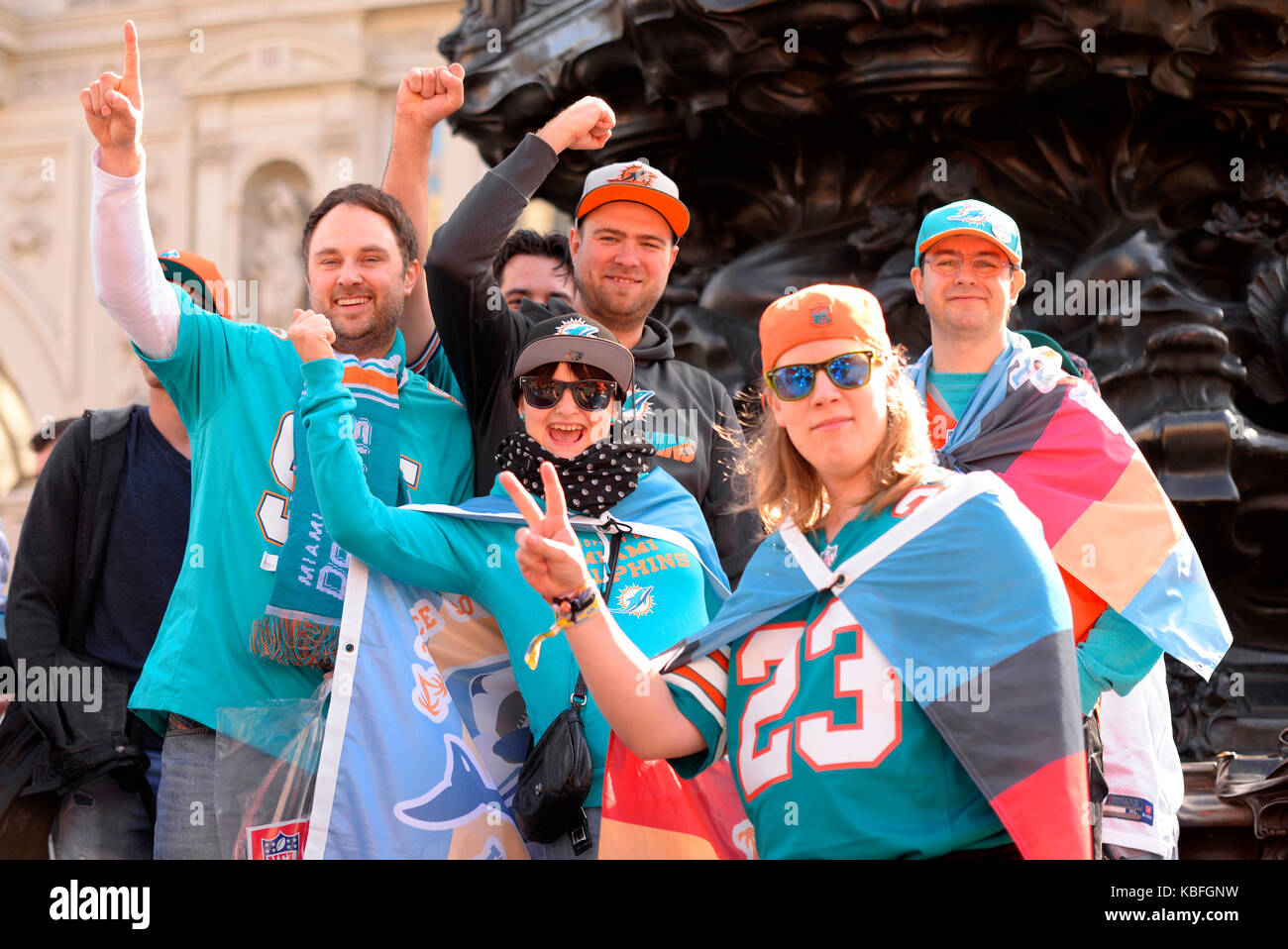 Dolphins fans hi-res stock photography and images - Alamy