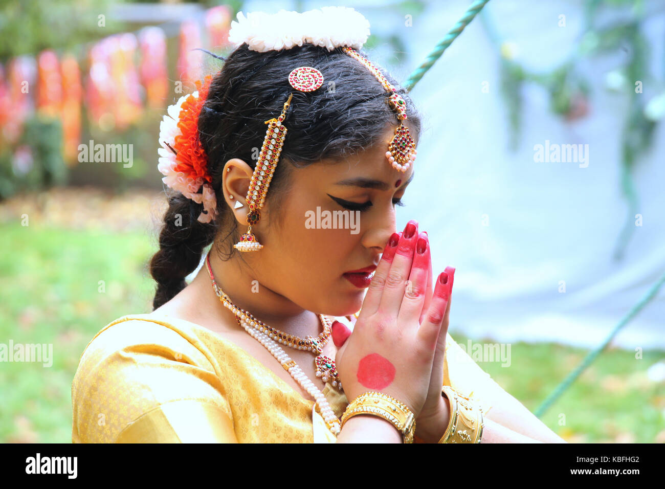 London UK 30 September 2017 The first ever Indian Mela, Sanskrit word ...