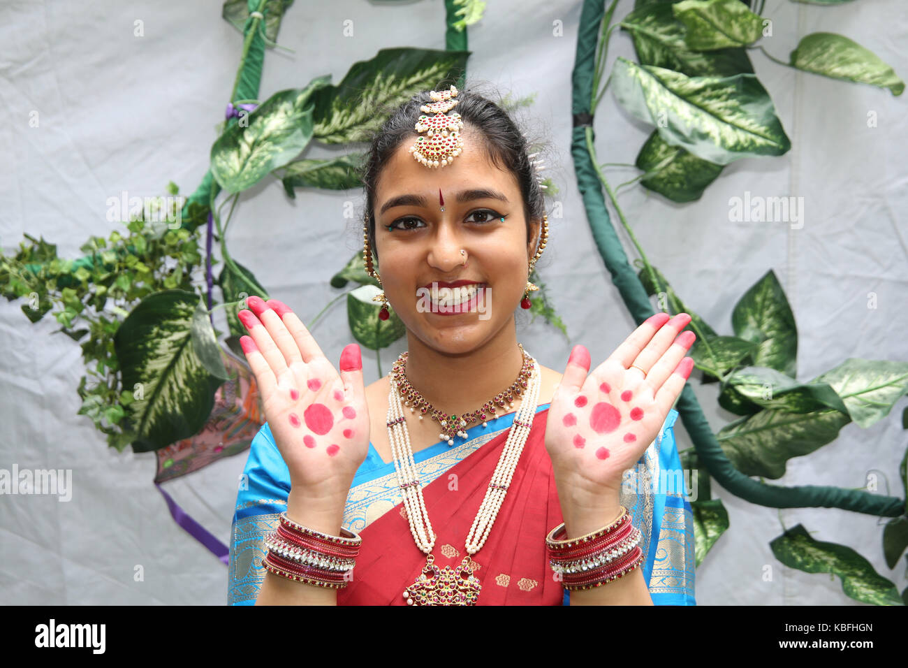 London UK 30 September 2017 The first ever Indian Mela, Sanskrit word ...