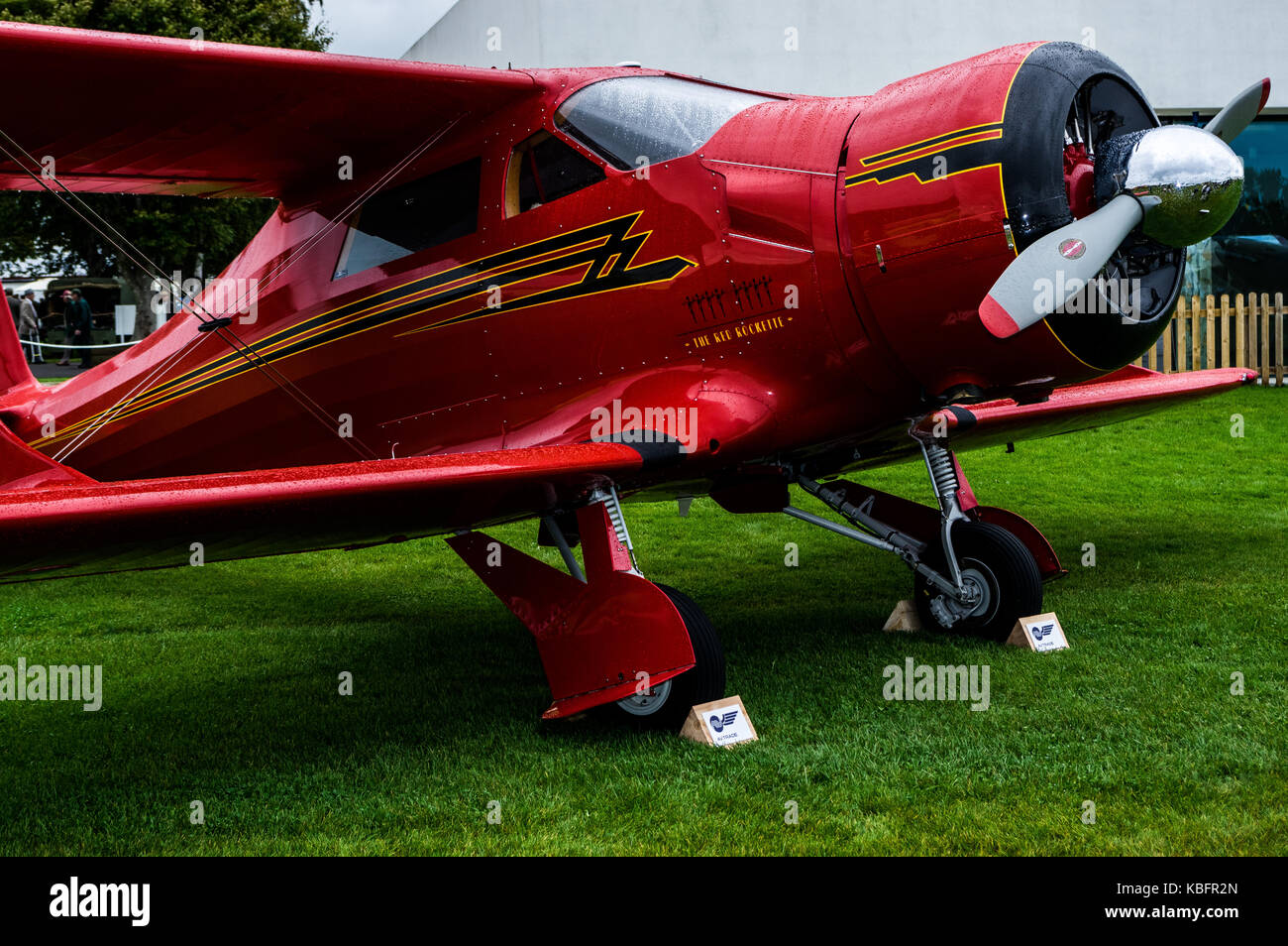Beech model 17 Staggerwing Stock Photo - Alamy