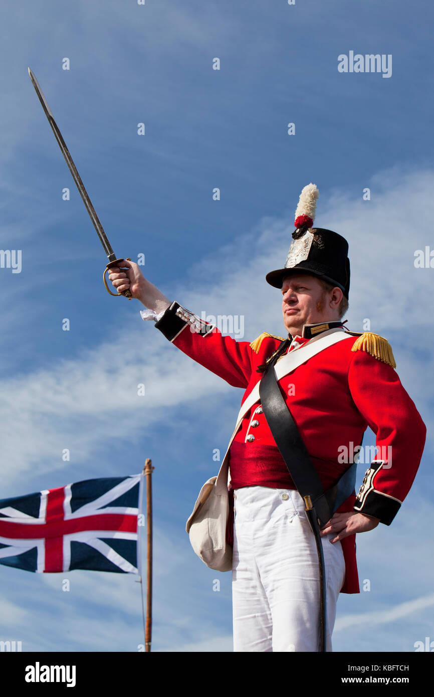 British Army Uniform Red Coat Stock Photos & British Army Uniform Red ...