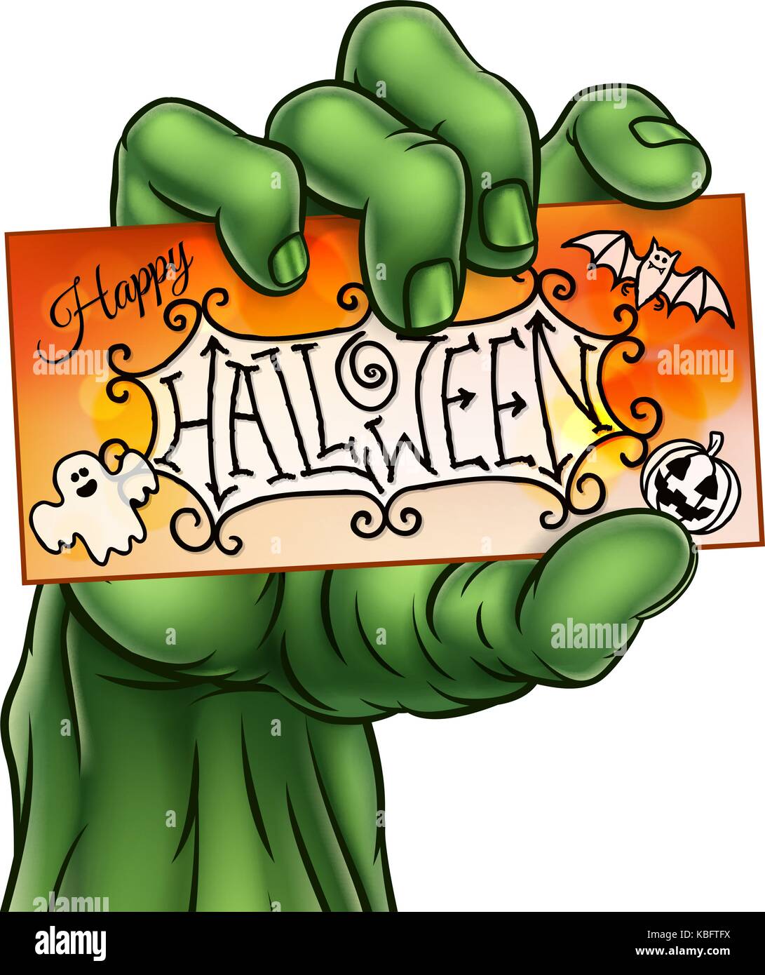 Halloween pumpkin monster Stock Vector Images - Alamy