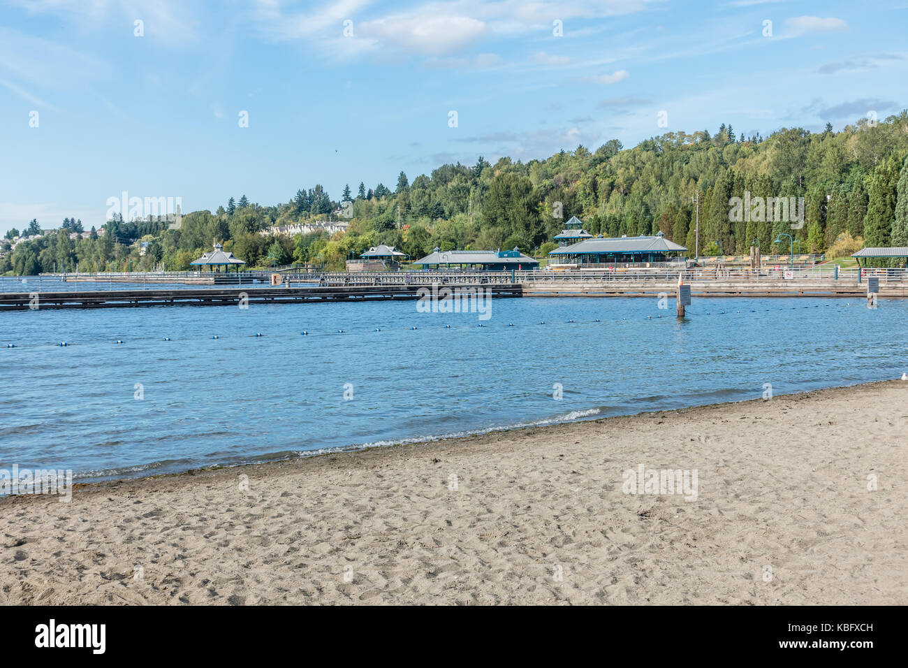 A view of the pavilion at Gene Coulon Park in Renton, Washington Stock ...