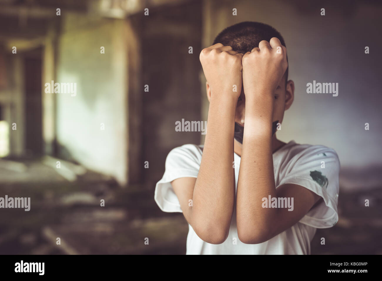 Stop emotional stress and pain, afraid, restricted, trapped, call for ...