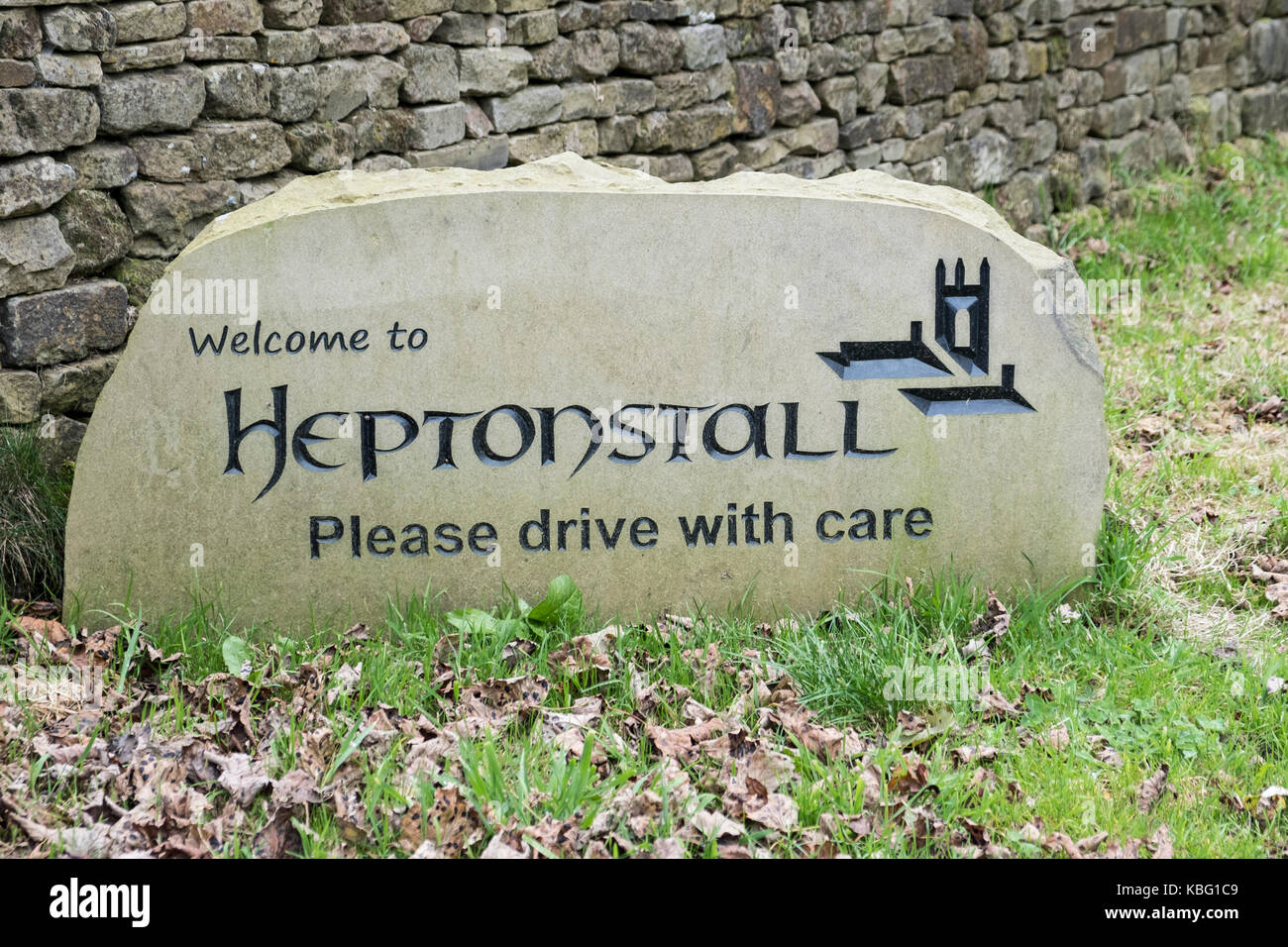 Heptonstall village Calderdale. West Yorkshire, England, UK Stock Photo ...